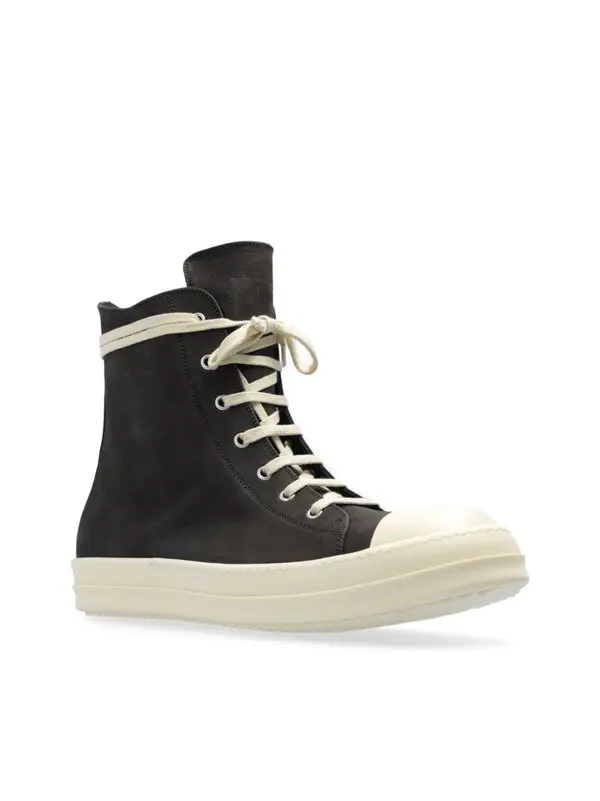 Rick Owens Lace-up Hi-top Trainers - Black