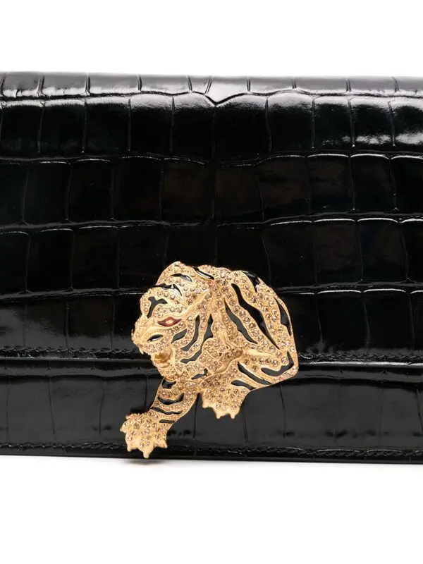 Roberto Cavalli Logo-plaque Clutch