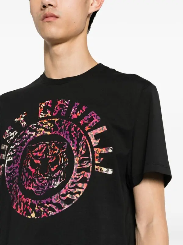 Just Cavalli Tiger Head-print T-shirt