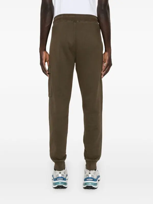 C.P. COMPANY Lens-detail Fleece Track Pants - Green