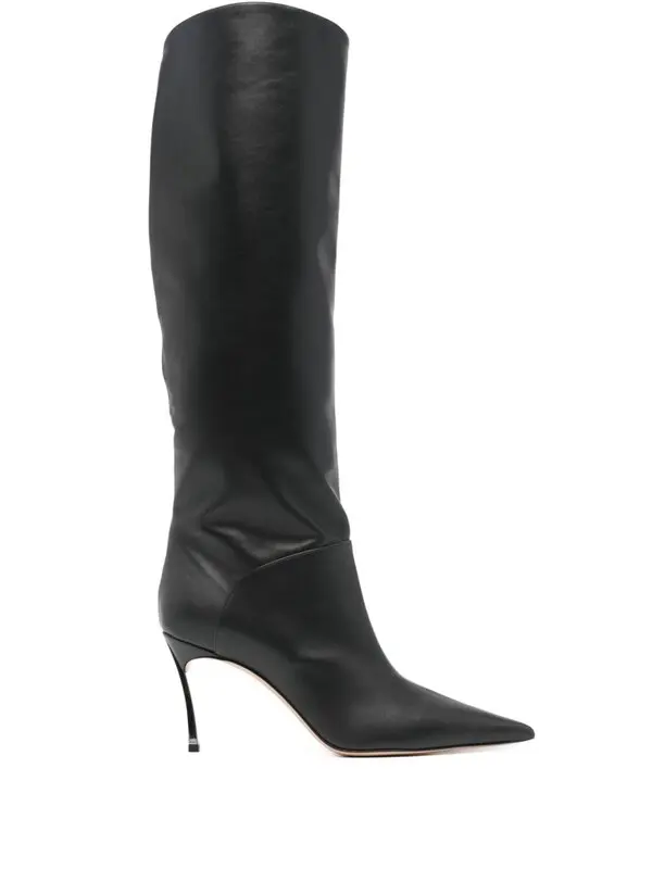 Casadei Superblade 80mm Leather Boots