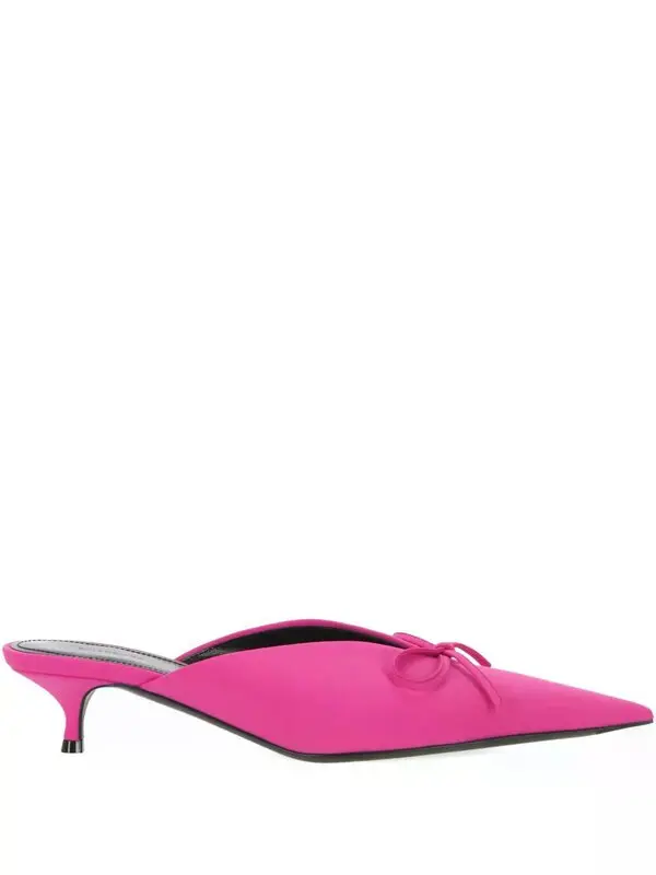 Balenciaga Bow-detail 40mm Mules - Pink