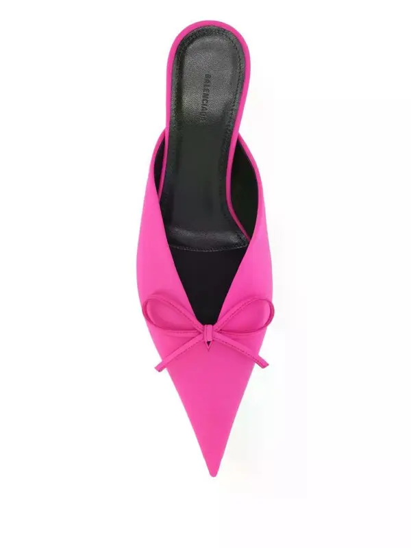 Balenciaga Bow-detail 40mm Mules - Pink
