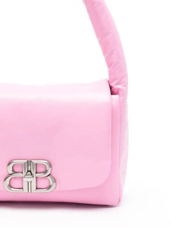 Balenciaga Small Monaco Shoulder Bag - Pink