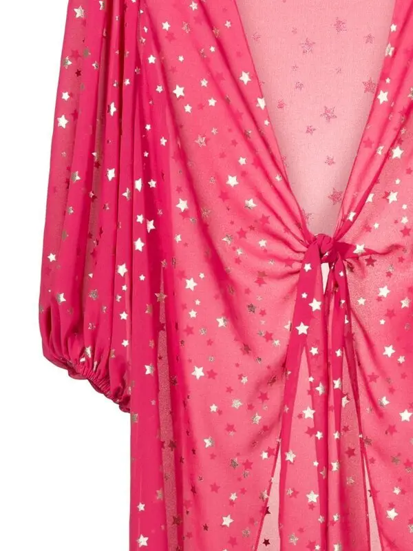 OLYMPIAH Star-print Beach Cover-up
