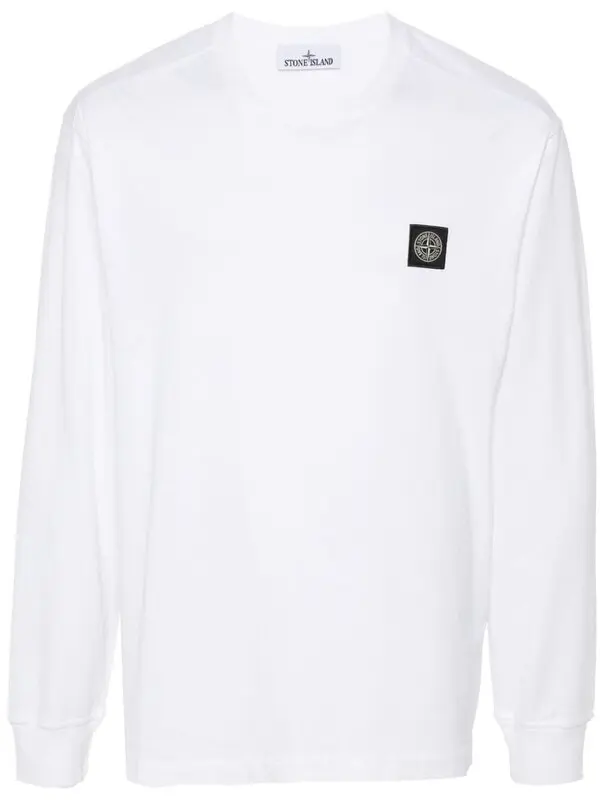 Stone Island Compass-badge Cotton T-shirt - White