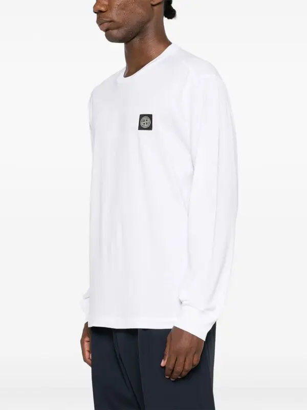 Stone Island Compass-badge Cotton T-shirt - White