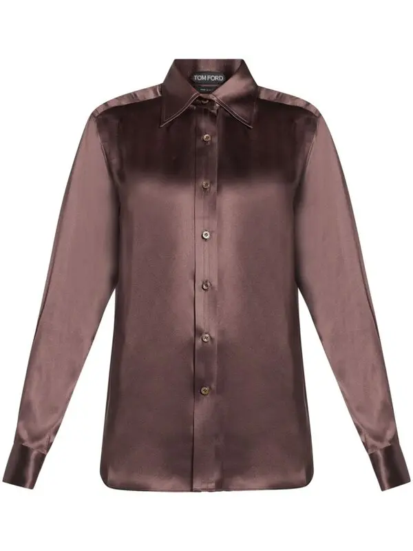 TOM FORD Buttoned Silk Shirt