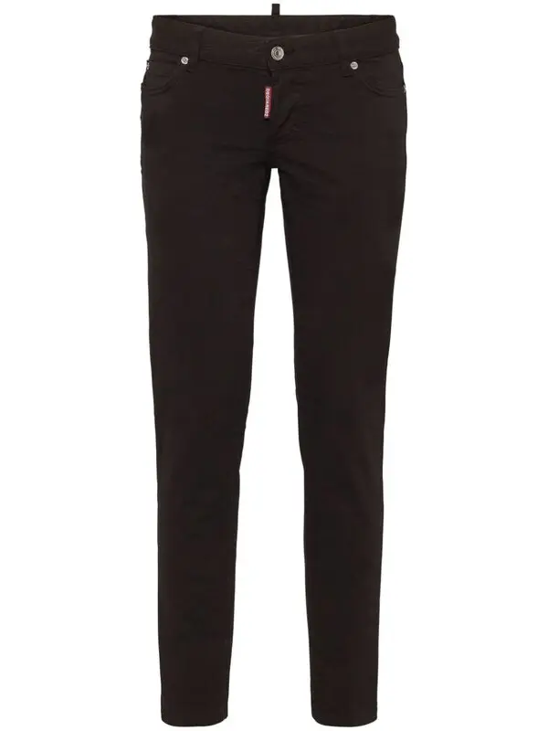 Dsquared2 Low-rise Skinny Trousers - Black