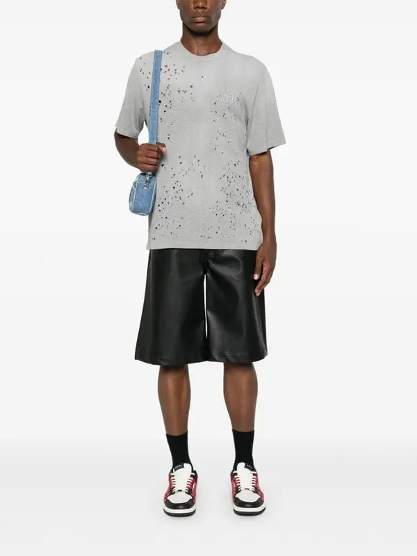 Amiri Shotgun Cotton T-shirt - Grey