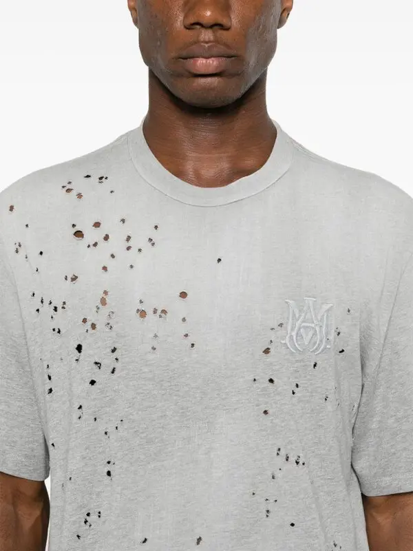Amiri Shotgun Cotton T-shirt - Grey