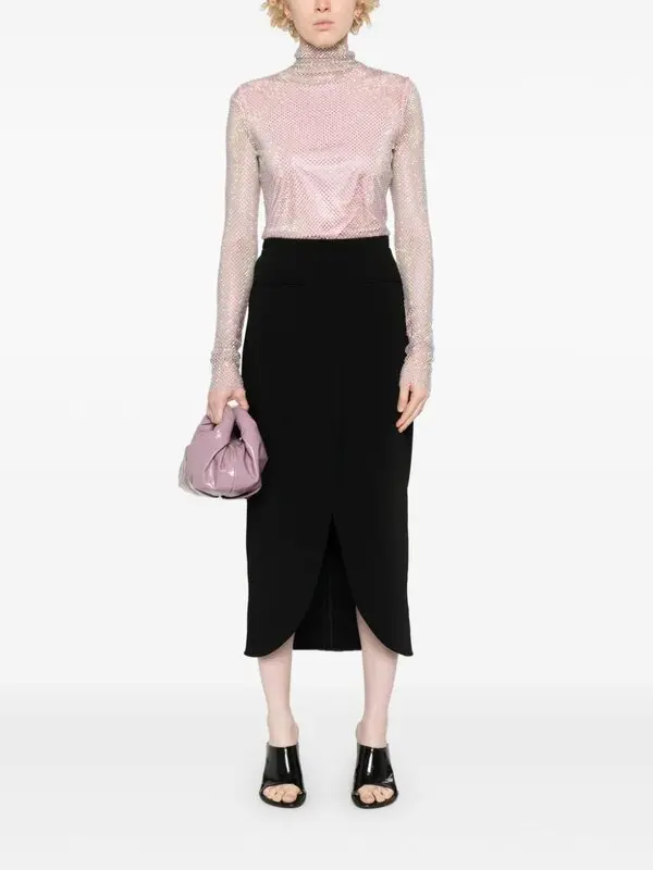 Sportmax Sequined Layered Top - Purple