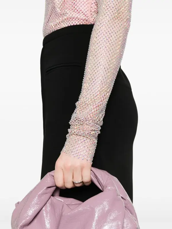 Sportmax Sequined Layered Top - Purple