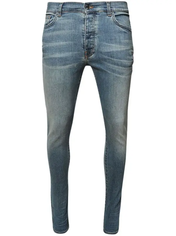 Amiri Low-rise Skinny Jeans - Blue