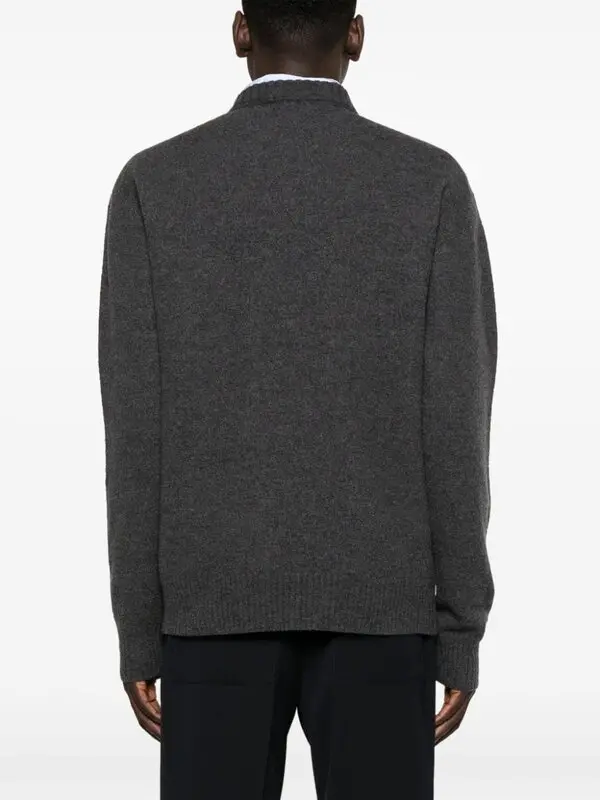 JIL SANDER Crew-neck Wool Jumper - Grey