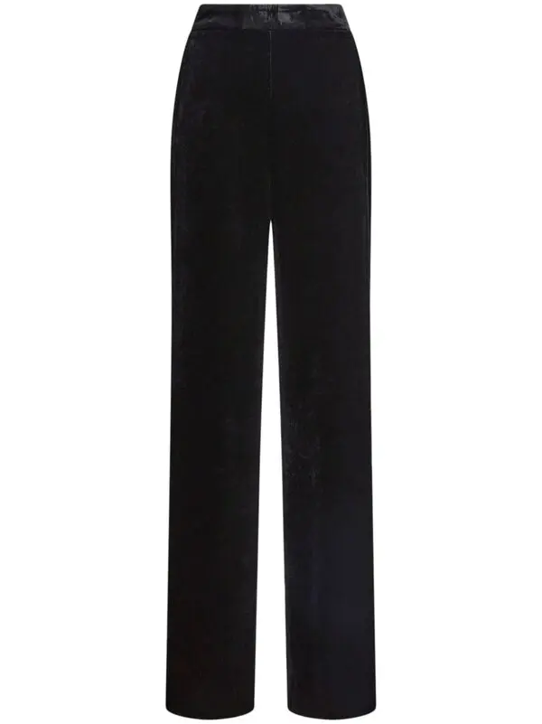 Etro Velvet Palazzo Trousers - Black