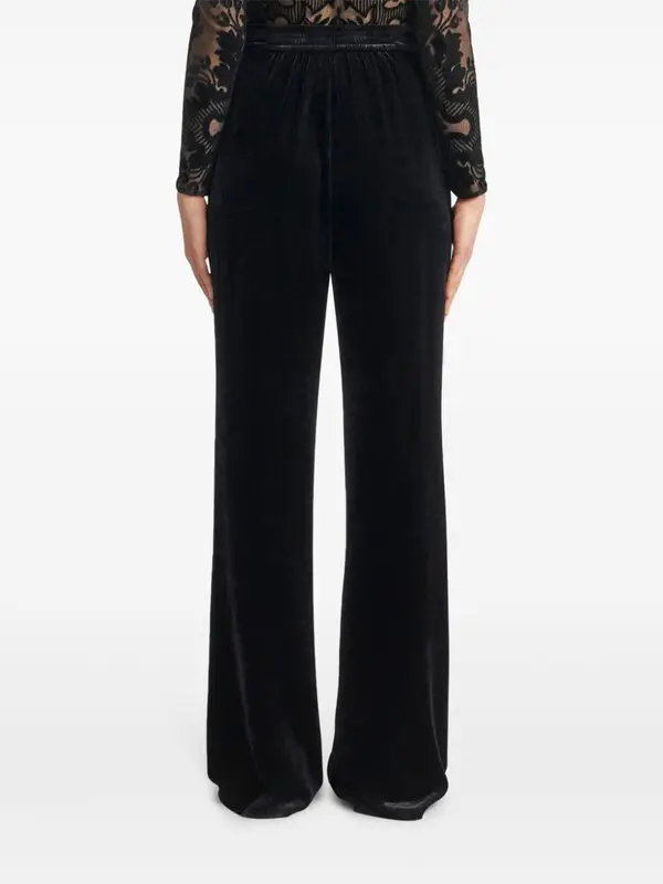 Etro Velvet Palazzo Trousers - Black