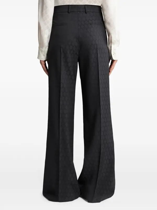 Etro Patterned Jacquard Wool Trousers