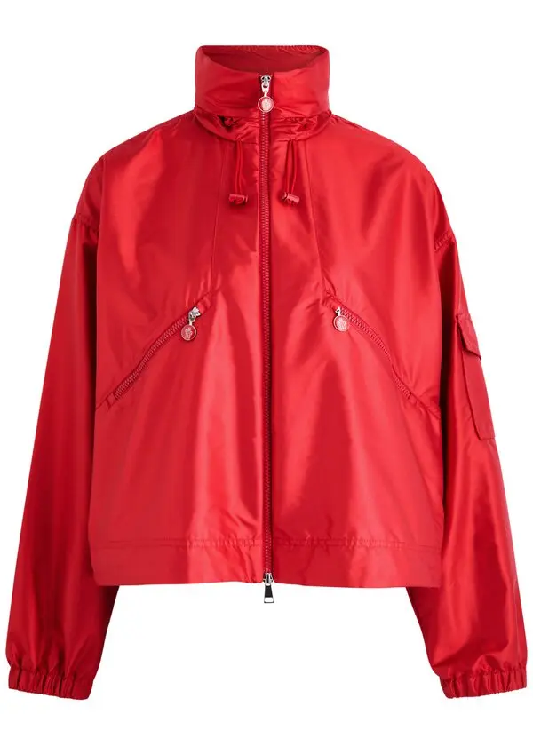 Moncler Hemar Nylon Parka - Red