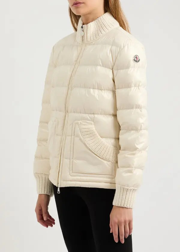 Moncler Arcelot Quilted Jacket - Off White