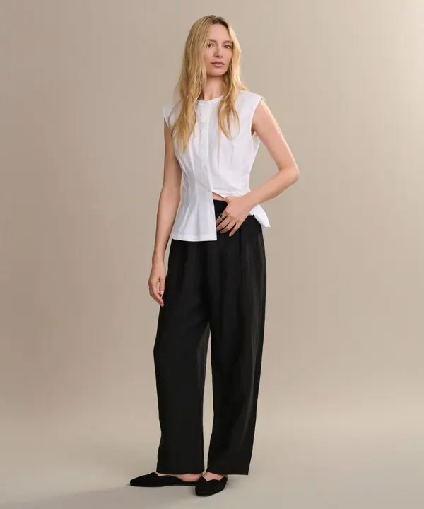 Jenni Kayne Linen Logan Pant - Black