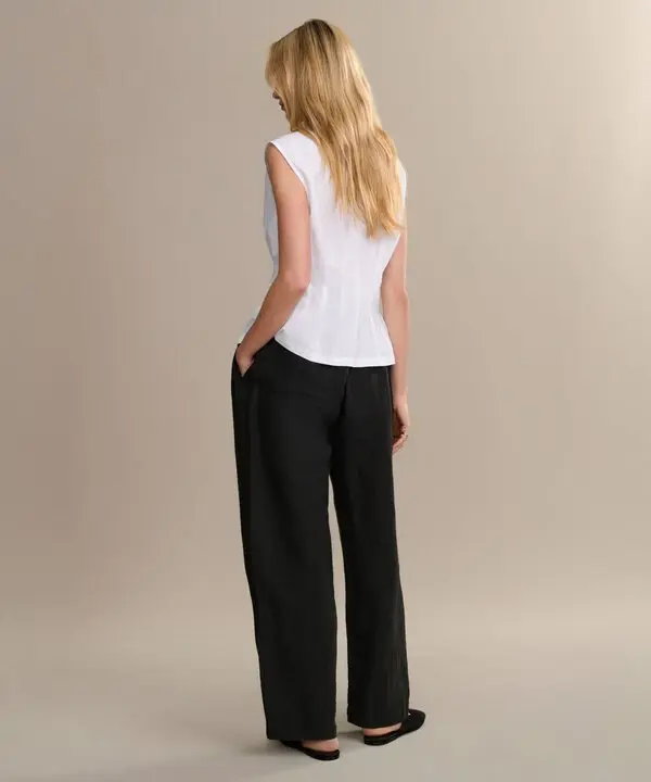 Jenni Kayne Linen Logan Pant - Black