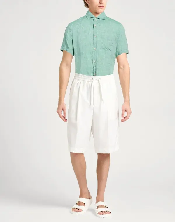 GLANSHIRT Shirt Size Linen - Green