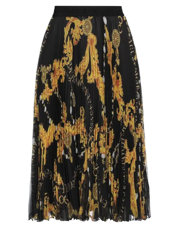 Versace Midi Pleated Skirt