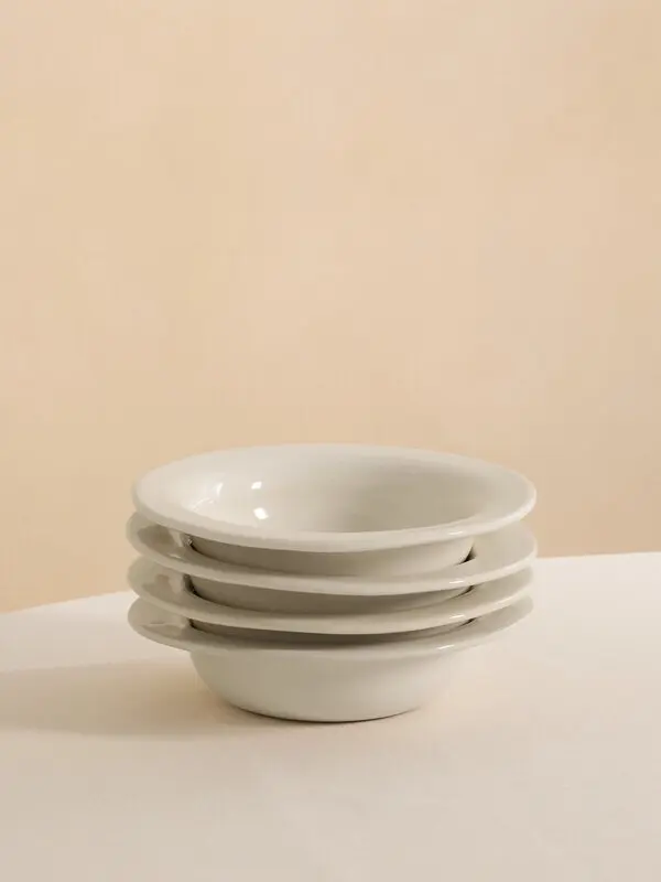LOUISE ROE Sophia Roe Set Of Four Small Ceramic Bowls - Off-white