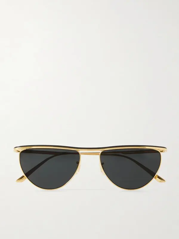 Oliver Spencer Khaite 1984c Sunglasses - Gold