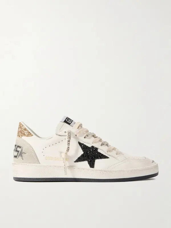 GOLDEN GOOSE Ball Star Leather Sneakers - White