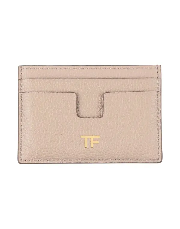 TOM FORD Cardholder Calfskin - Beige