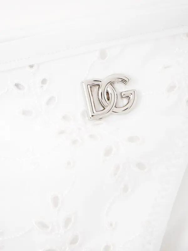 Dolce & Gabbana Broderie Anglaise Halterneck Triangle Bikini