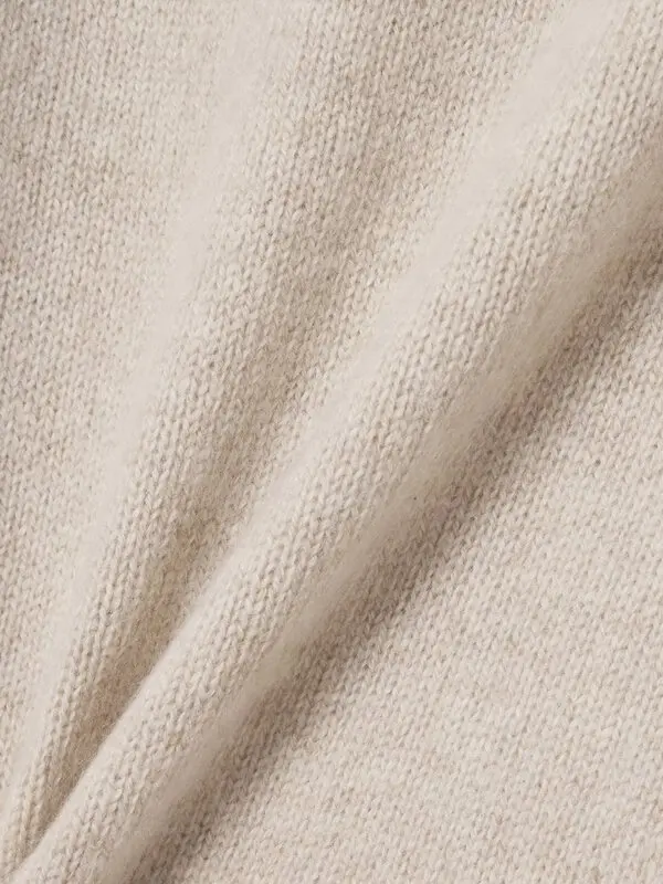 THE ELDER STATESMAN Cropped Cashmere Sweater - Gray