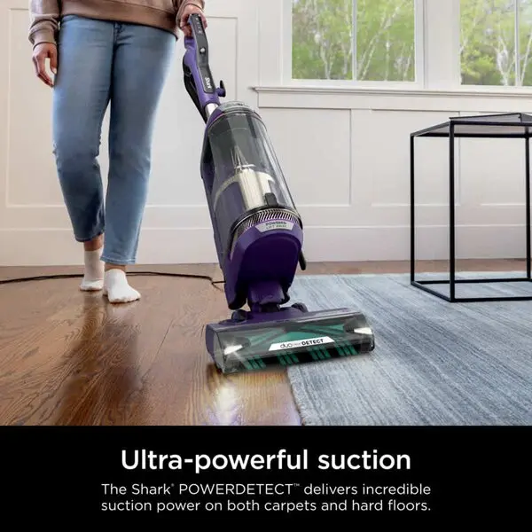 SHARK Powerdetect Upright Vacuum With Duoclean Detect Technology - Eggplant