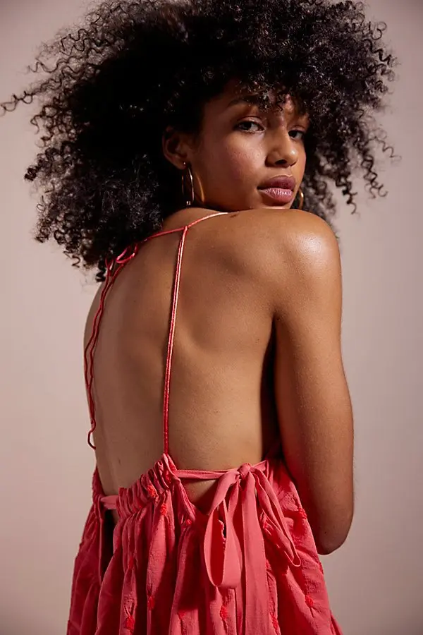 Free People Primmy Midi Dress In Ice Coral - 72% Off | Editorialist