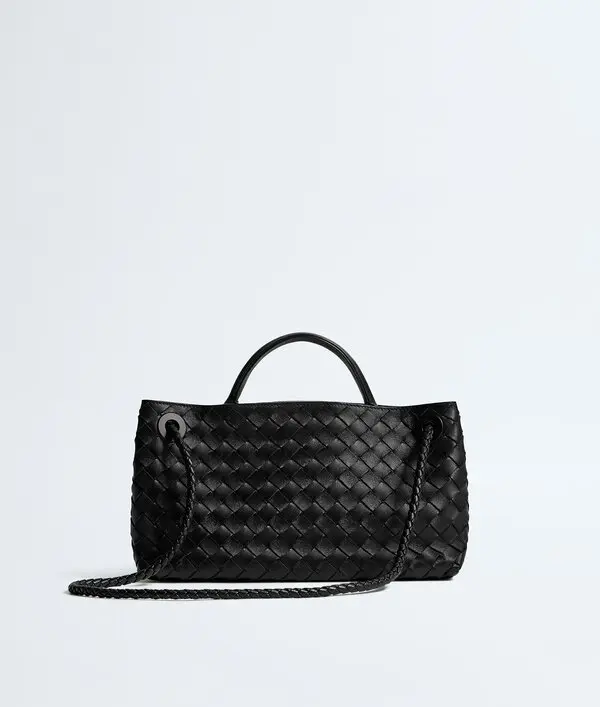 Bottega Veneta East-west Andiamo Top Handle Bag - Black
