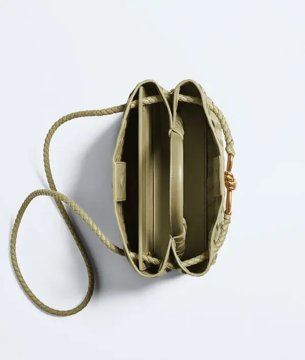 Bottega Veneta Small Andiamo Shoulder Bag - Travertine
