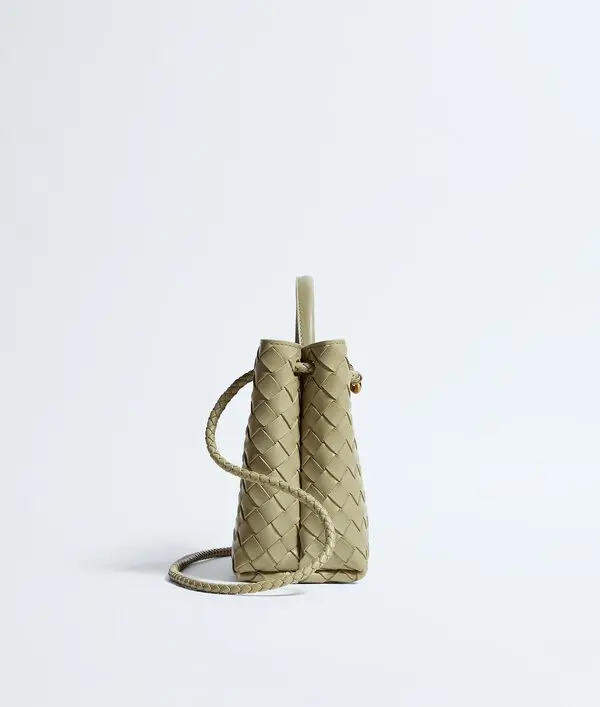 Bottega Veneta Small Andiamo Shoulder Bag - Travertine