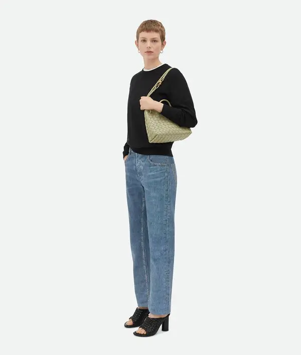 Bottega Veneta Small Andiamo Shoulder Bag - Travertine