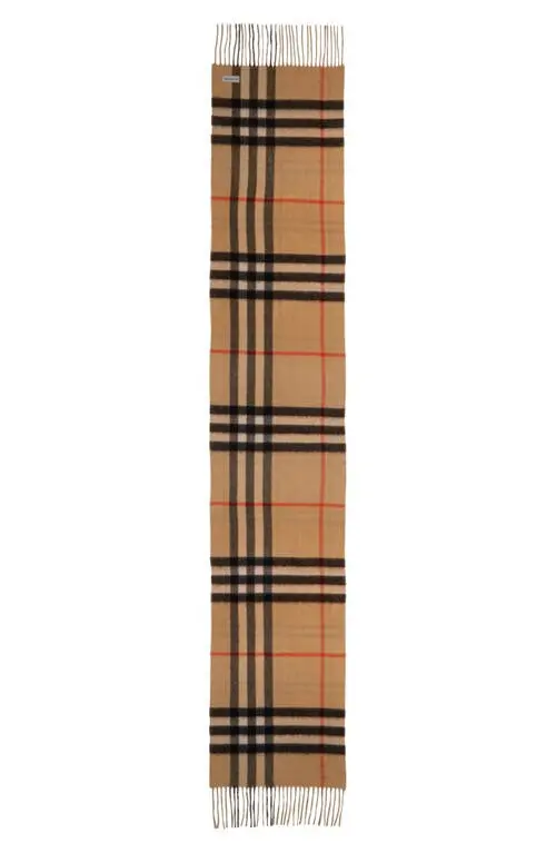 Burberry Check Reversible Cashmere Scarf Sand/ Flex Melange
