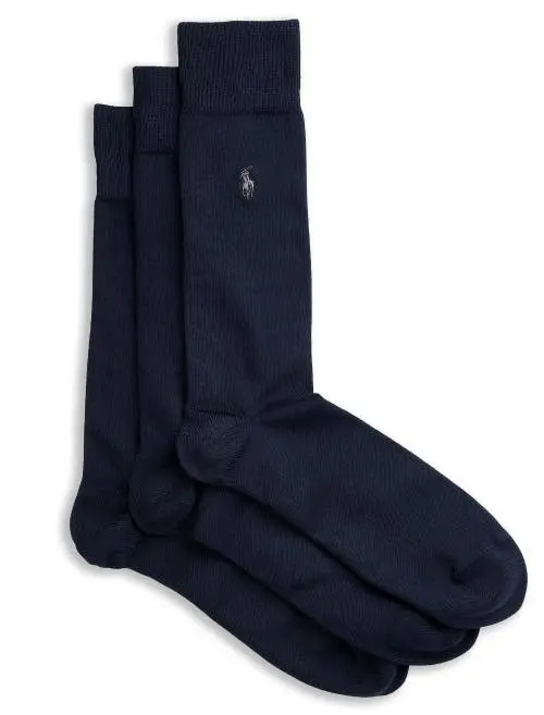 Polo Ralph Lauren 3-pack Crew Socks - Navy