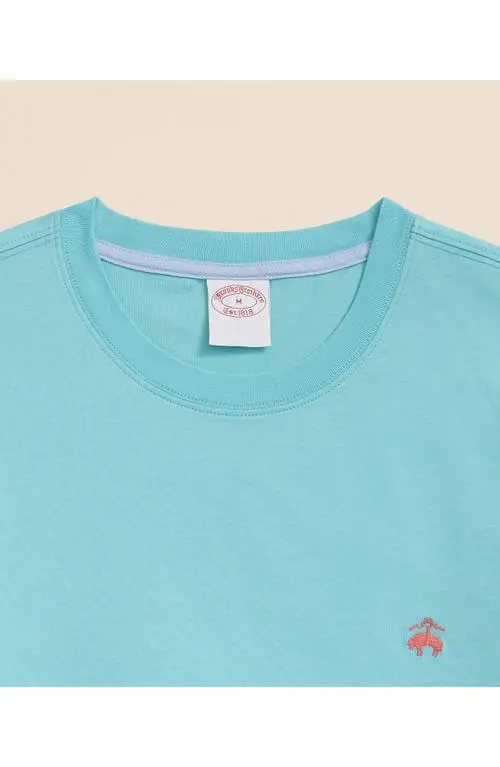 Brooks Brothers Solid Cotton T-shirt - Aqua