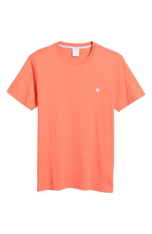 Brooks Brothers Solid Cotton T-shirt - Coral