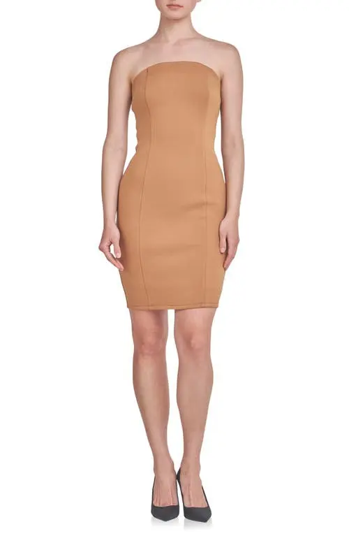 Endless Rose Strapless Scuba Body-con Minidress
