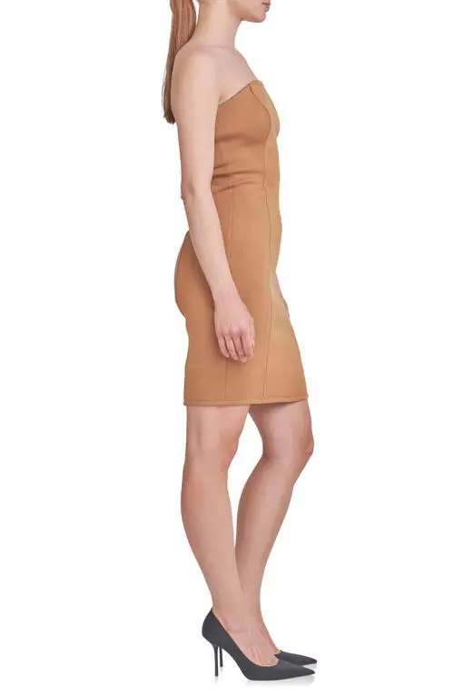 Endless Rose Strapless Scuba Body-con Minidress