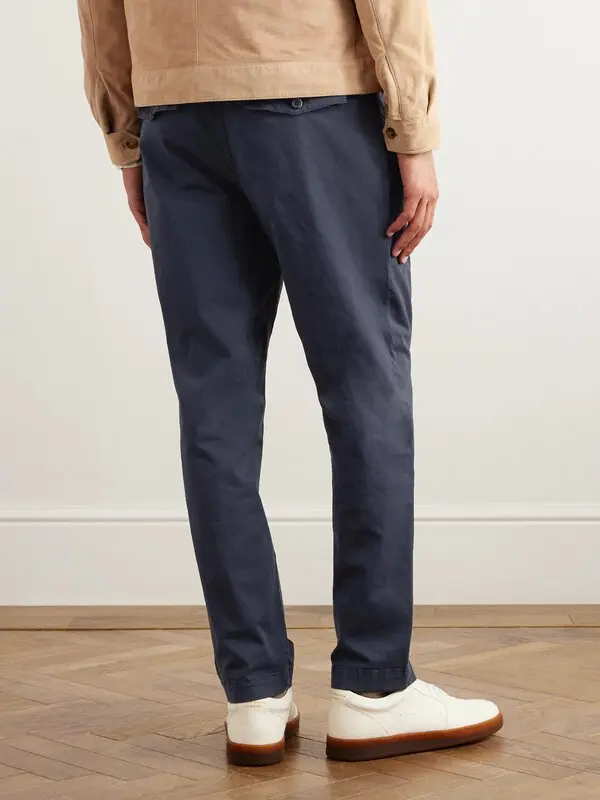 Barena Venezia Lamar Slim-fit Cotton-blend Twill Trousers