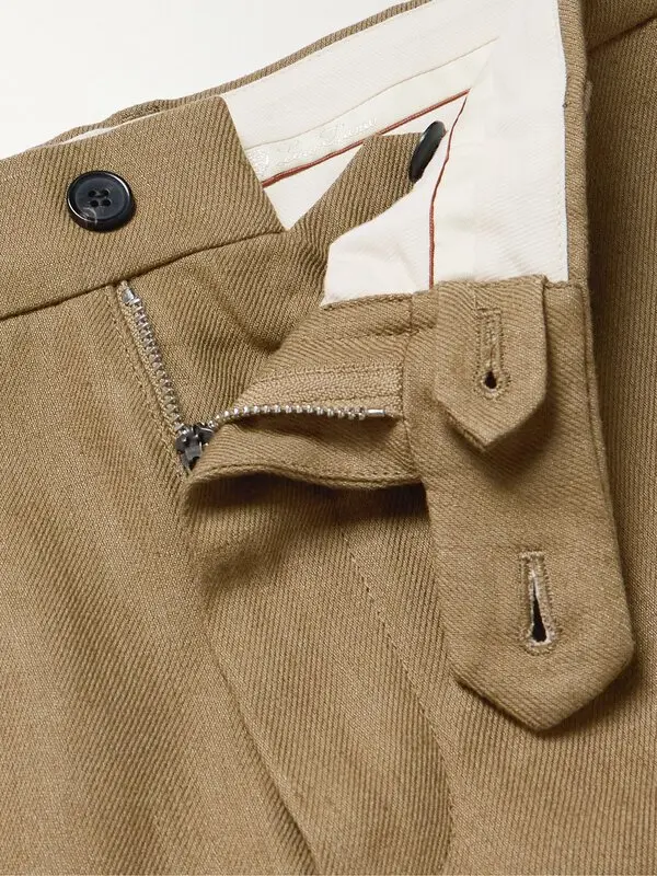 Loro Piana Carlo Straight-leg Linen-twill Trousers