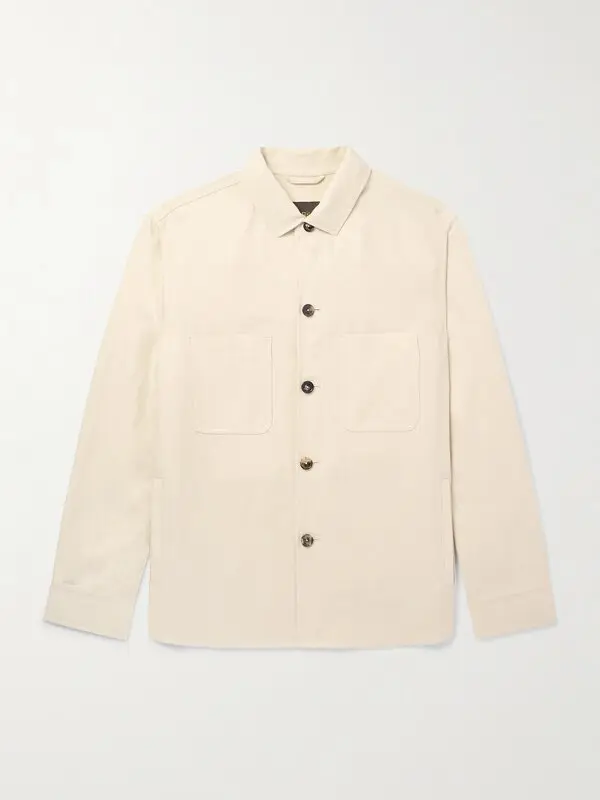 Loro Piana Evando Linen-twill Overshirt