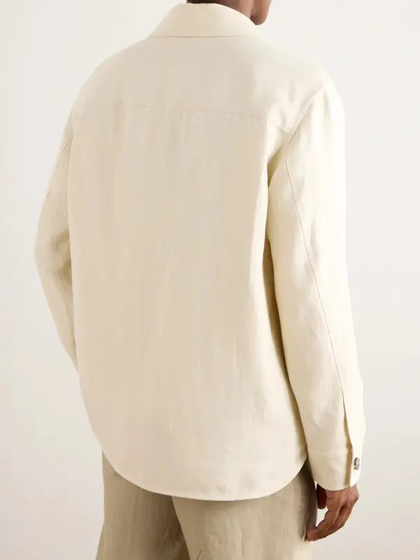 Loro Piana Evando Linen-twill Overshirt